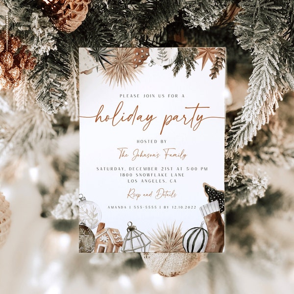 Boho Invitation - Etsy