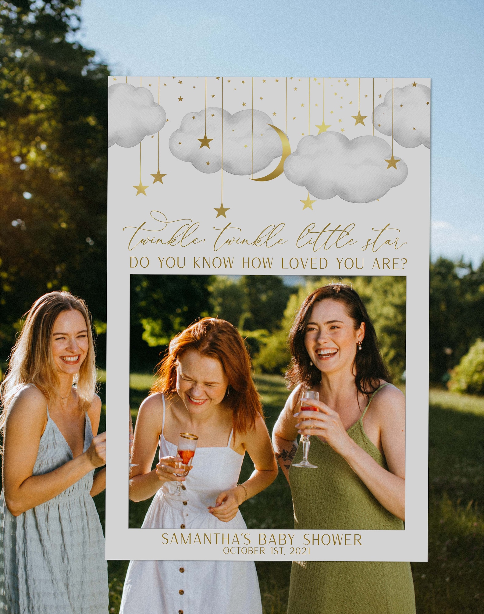 Photo Booth Frame Printable Template Twinkle Twinkle Little | Etsy