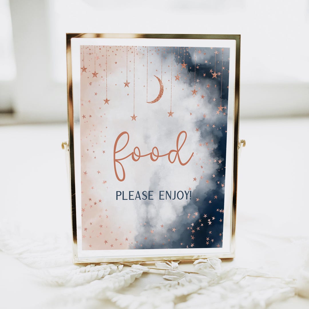 Twinkle Twinkle Little Star Food Sign, 8x10", Instant Download - Etsy