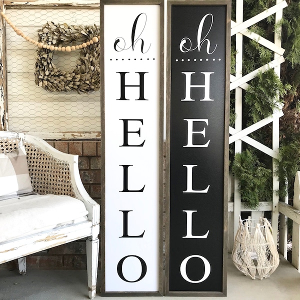 Oh Hello Sign - Etsy