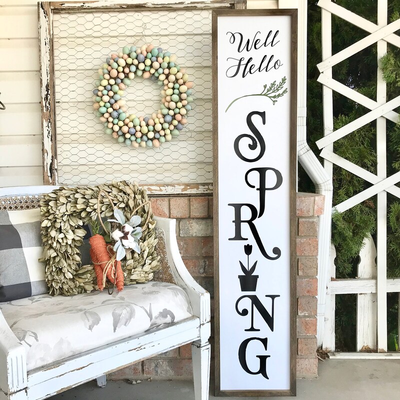 Spring Porch Sign - Etsy
