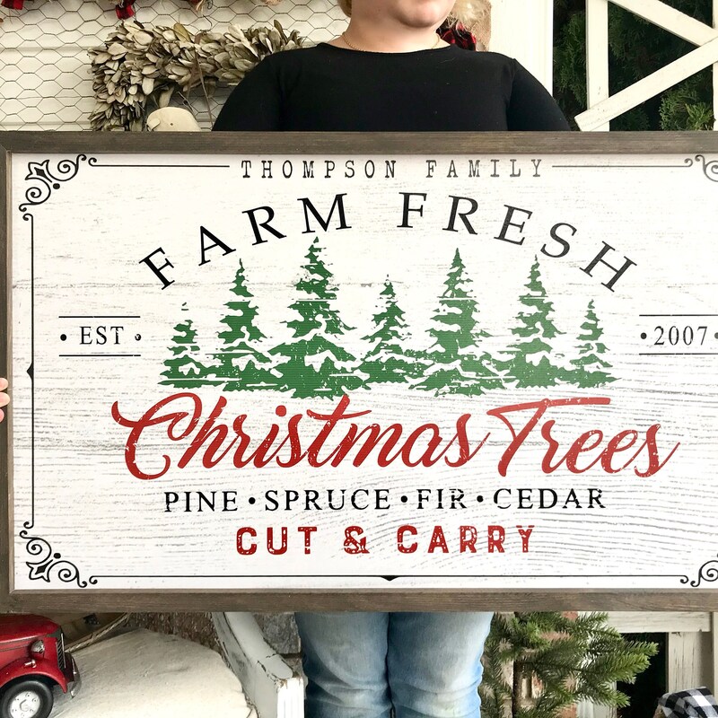 Tree Farm Sign - Etsy