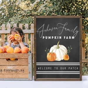 Personalized Pumpkin Farm Pumpkin Patch Welcome to Our Patch Wooden ...