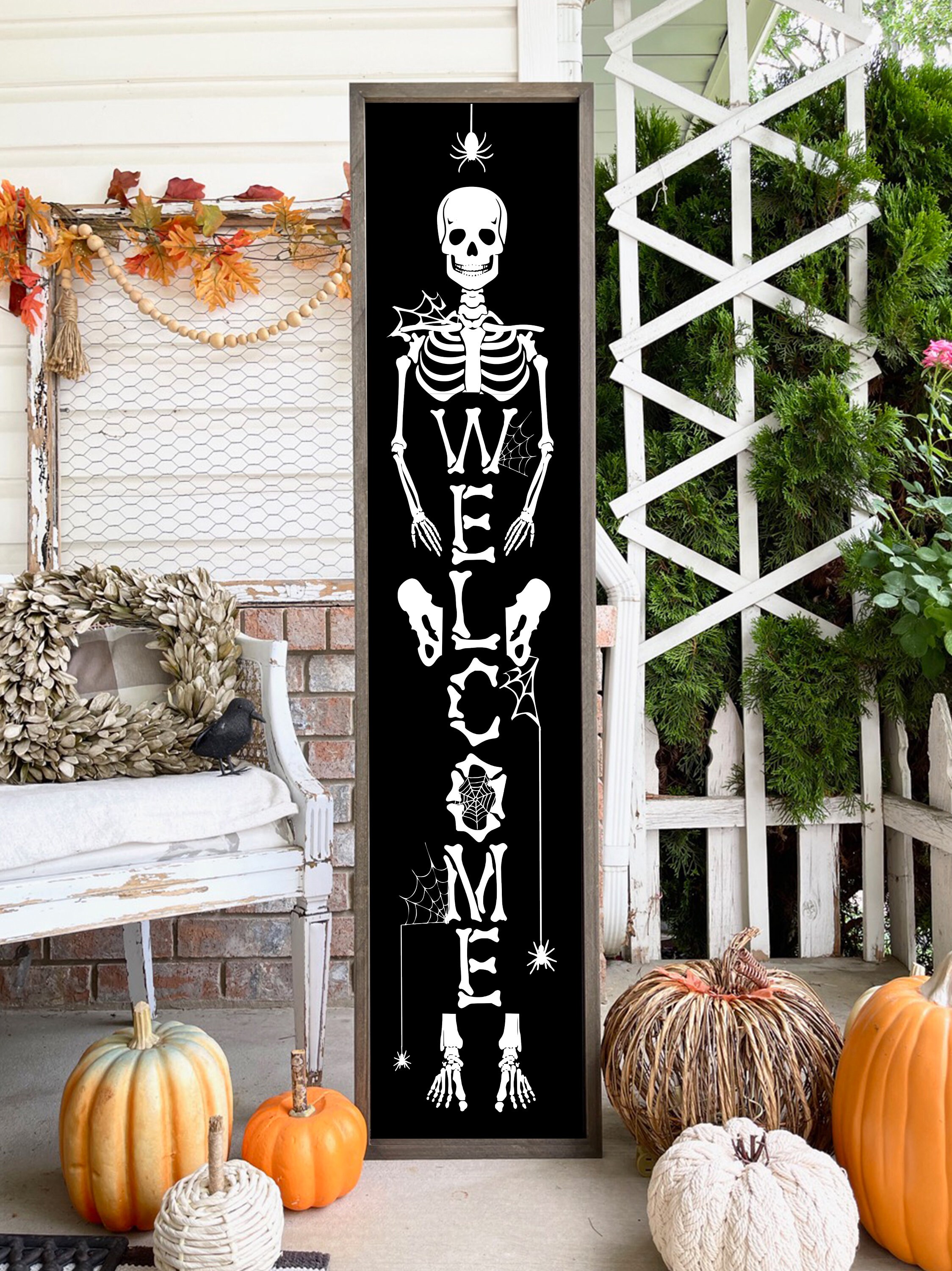 Halloween Skeleton Door Decorations