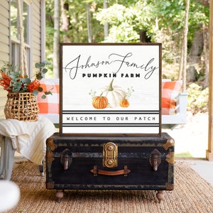 Personalized Pumpkin Farm Pumpkin Patch Welcome to Our Patch Wooden ...