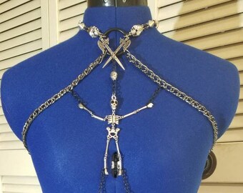 Skeleton Body Chain - Etsy