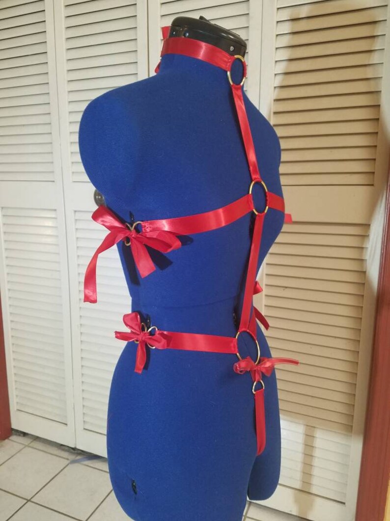 Custom Fitted Christmas Present Full Body Ribbon Harness | Etsy