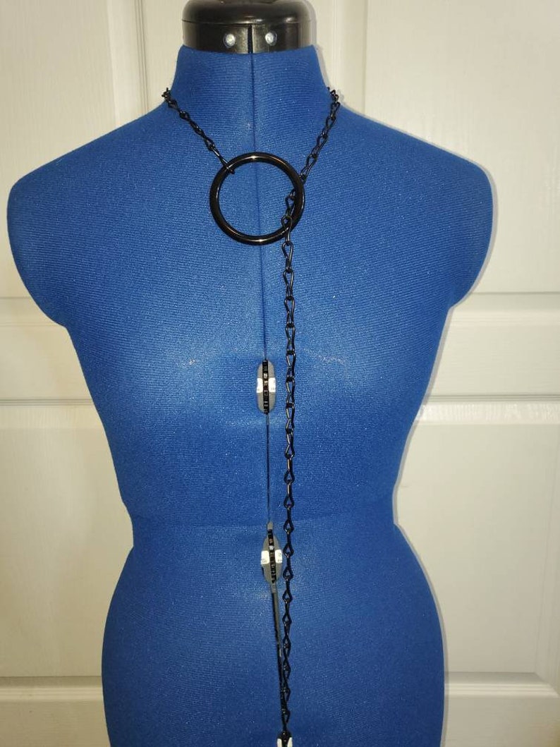 Deluxe Gloss Black Sansa Stark Chain Necklace - Etsy