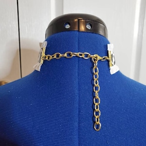 Cowprint Ribbon Cowbell Choker Collar - Etsy