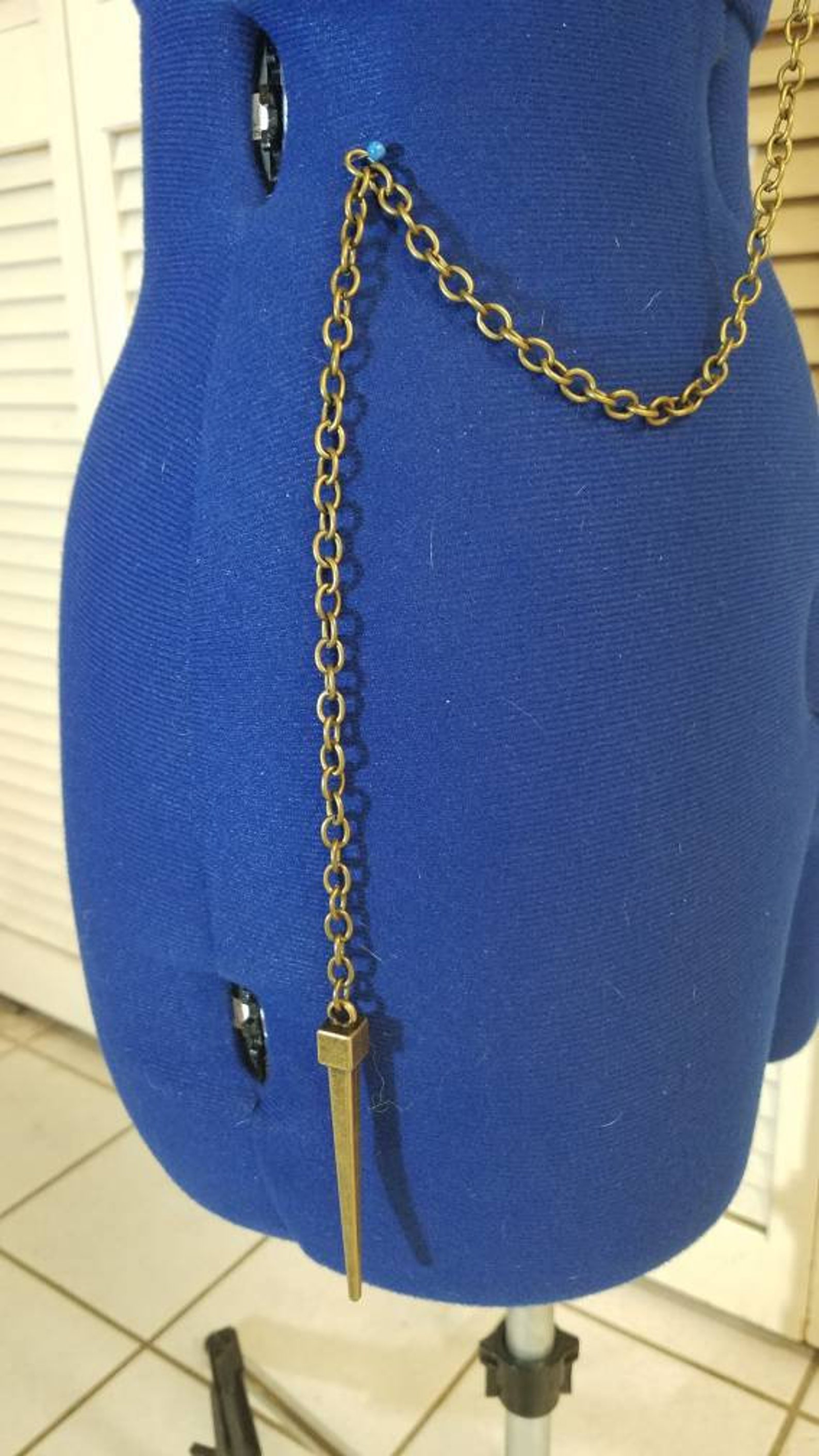 Deluxe Antique Brass Sansa Stark Chain Necklace. | Etsy