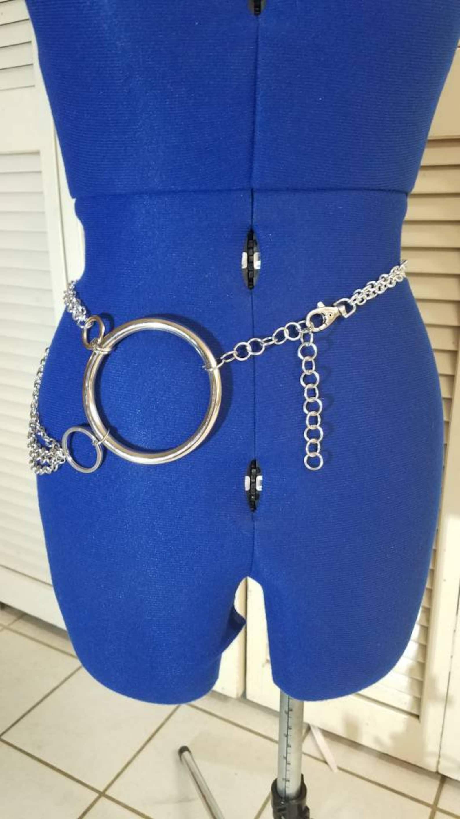 Adjustable Silver Chain Belt - Etsy