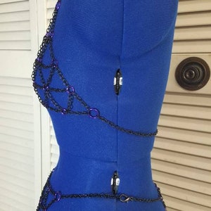 Custom Chain and Colored Chainmail Thong Bikini Set With Color Options ...