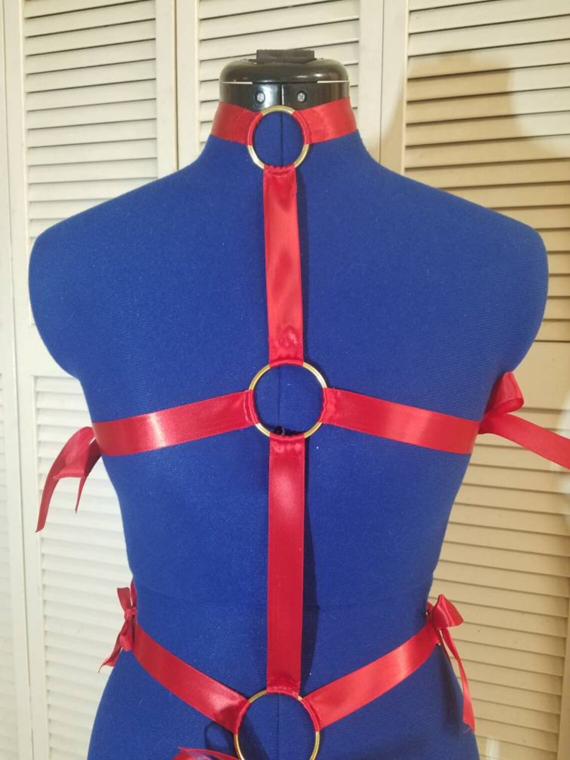 Custom fitted Christmas Present full body ribbon harness | Etsy