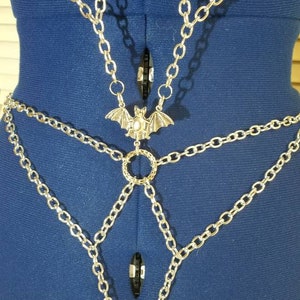 Vampiress Chain Full Body Harness. - Etsy
