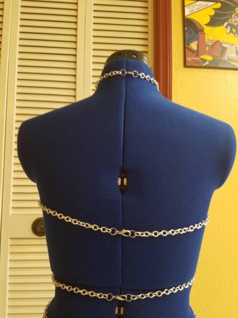 Basic Chain Heart Chest Harness - Etsy