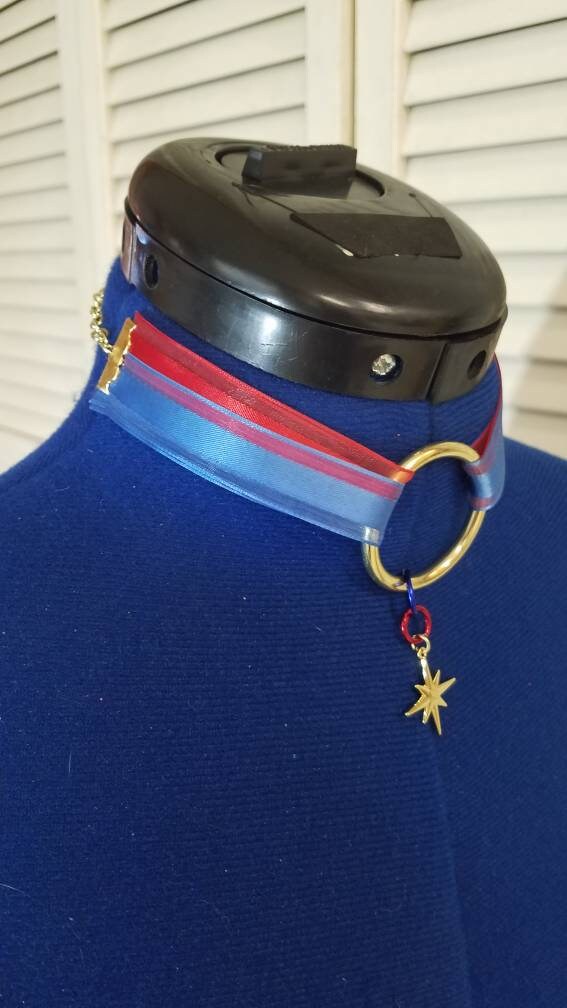 Captain Marvel Ribbon Choker - Etsy