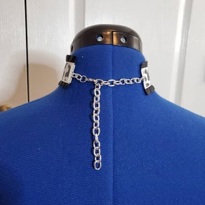 Cowprint Ribbon Cowbell Choker Collar - Etsy