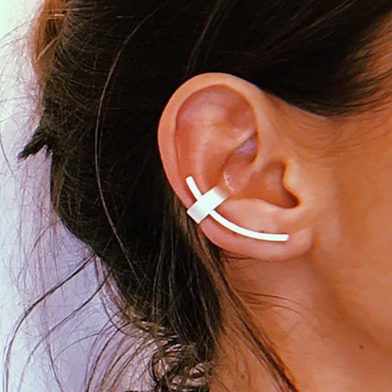Cross Ear Cuff - Etsy