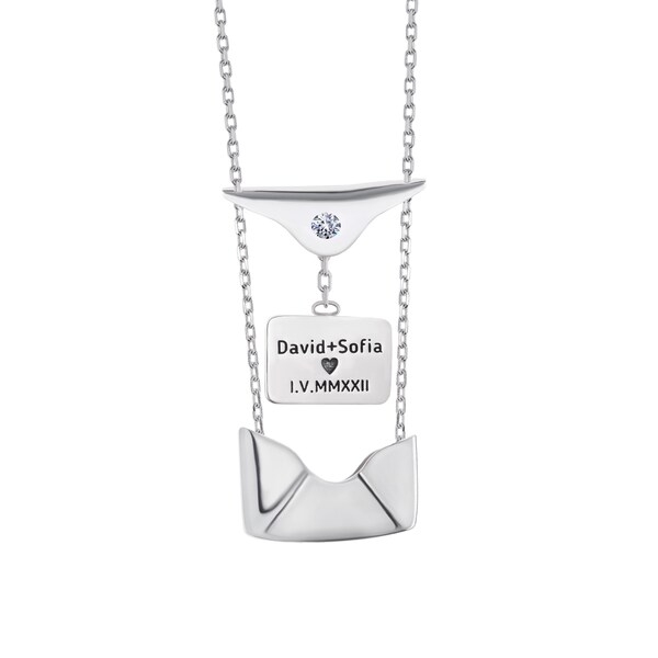 Envelope Necklace - Etsy