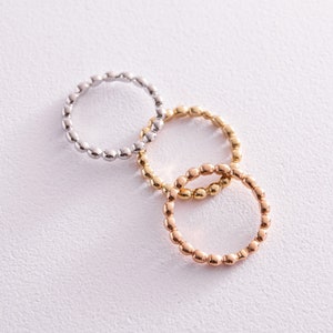 Yellow Gold Dot Ring for Women Yellow Gold Delicate Ball Ring - Etsy