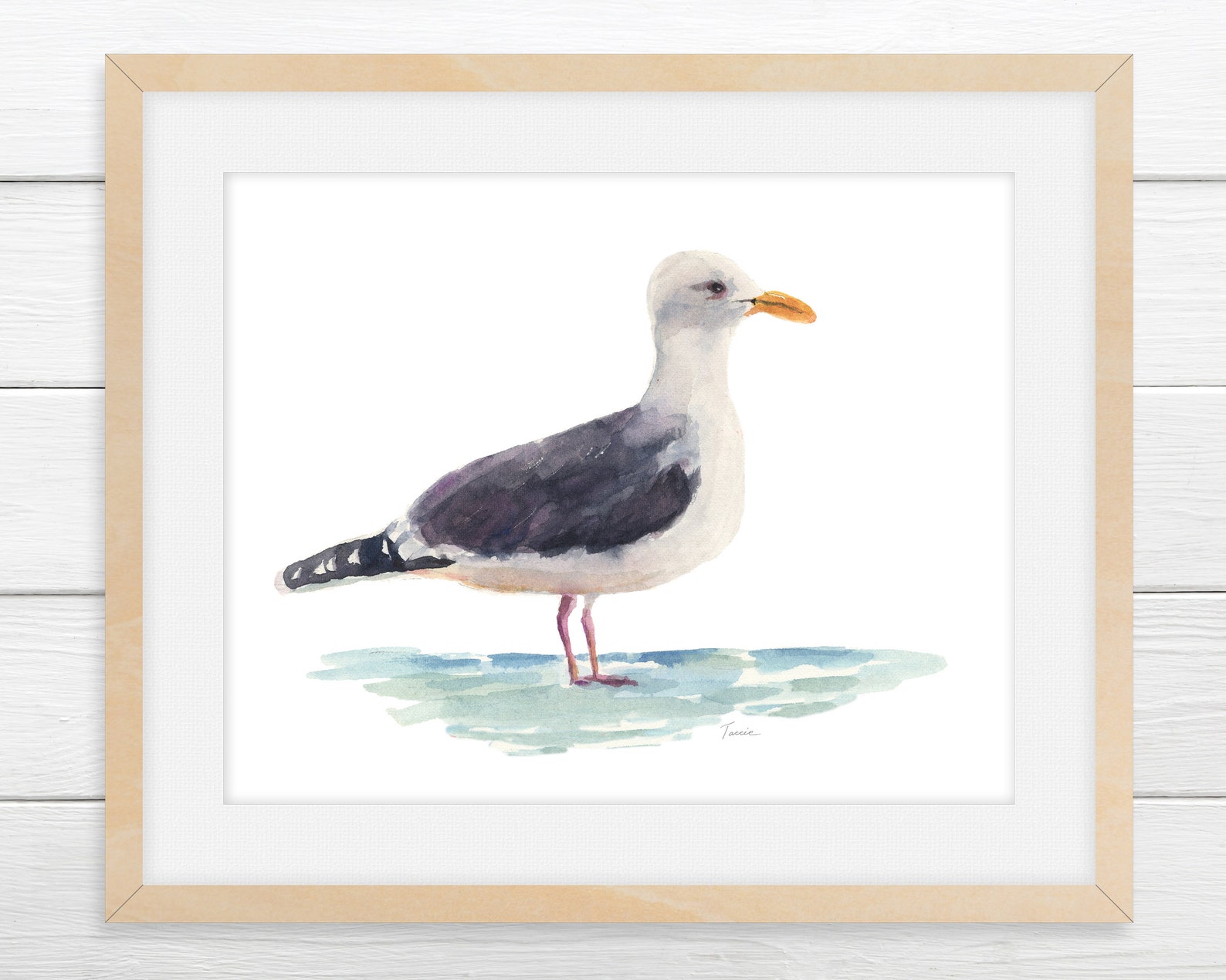 Set of 4 Beach Bird Prints Watercolor Birds Downloadable - Etsy