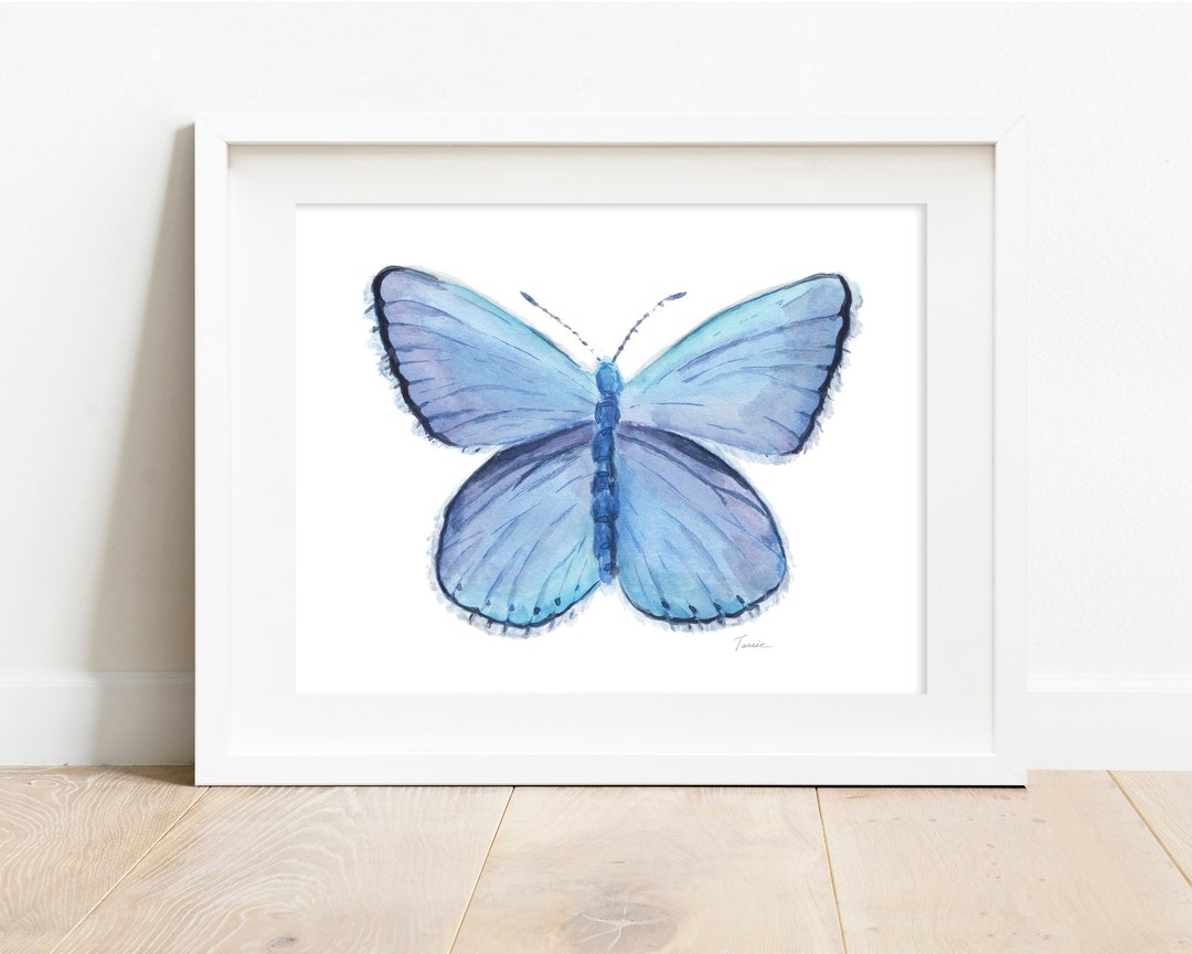 Blue Butterfly Print, Spring Azure Butterfly, Printable Butterfly Art ...