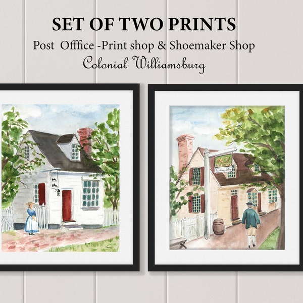 Vintage Colonial Williamsburg Print - Etsy