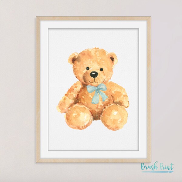 Teddy Bear Print - Etsy