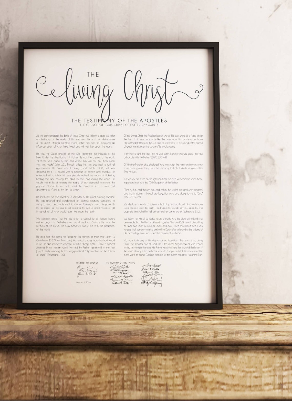 The Living Christ, Lds Print, Lds Decor, Easter Gift, Lds Easter Gift ...