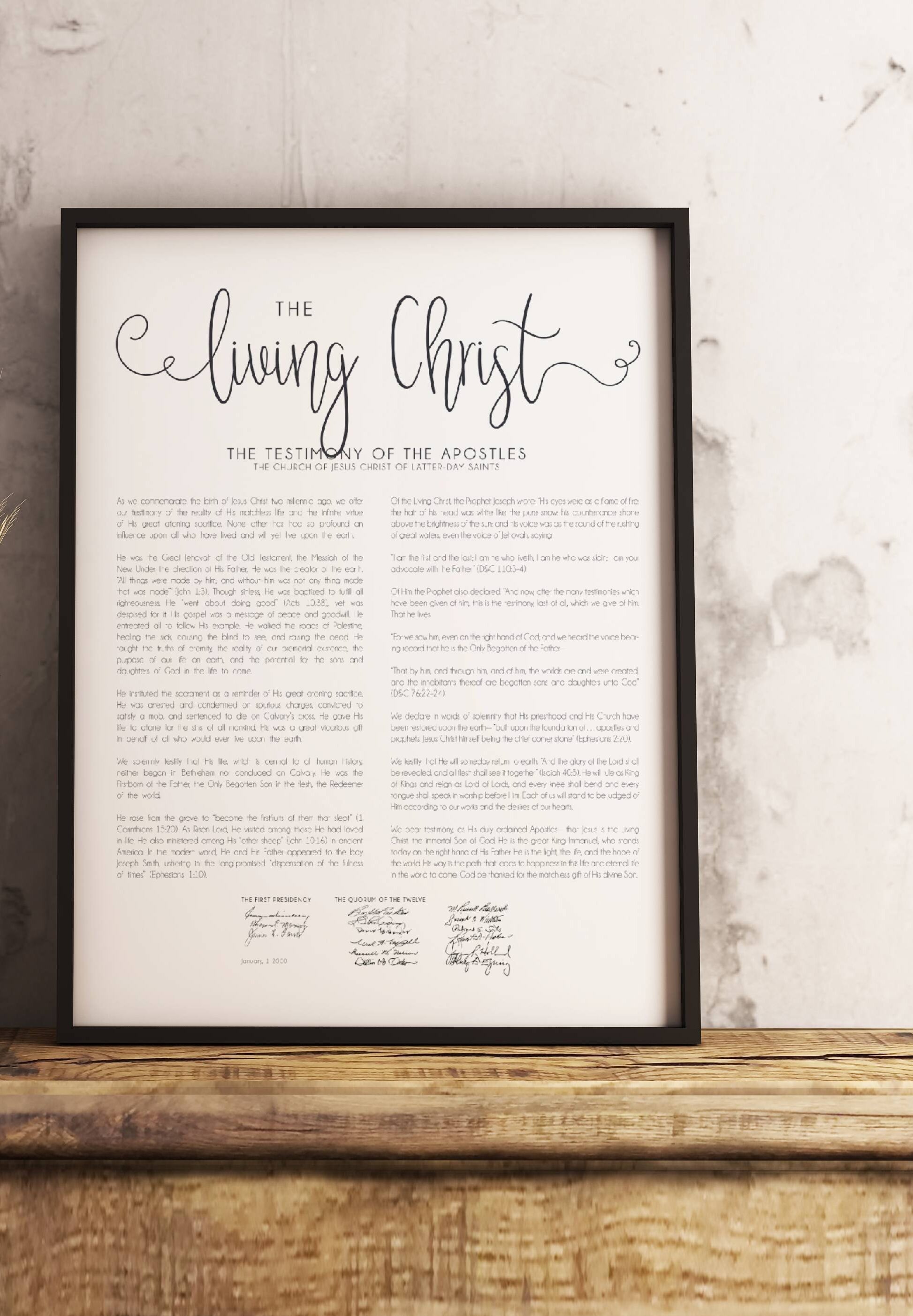 LDS Prints Set of 3 the Living Christ the Family - Etsy