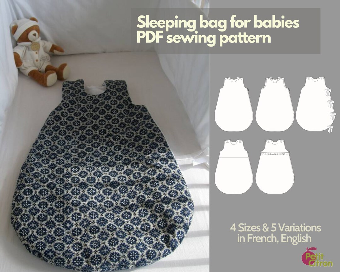 Baby Sleeping Bag Pattern Pdf Sewing, Swaddle Sack, Sleep Sack,lined ...