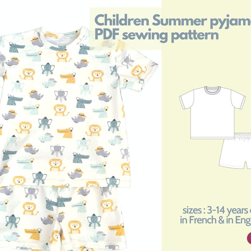 Kids Pajama Pattern - Etsy
