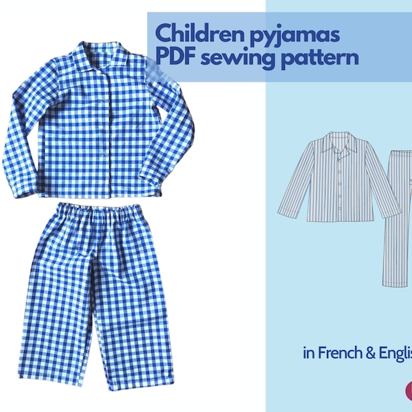 Pyjamas Pattern - Etsy