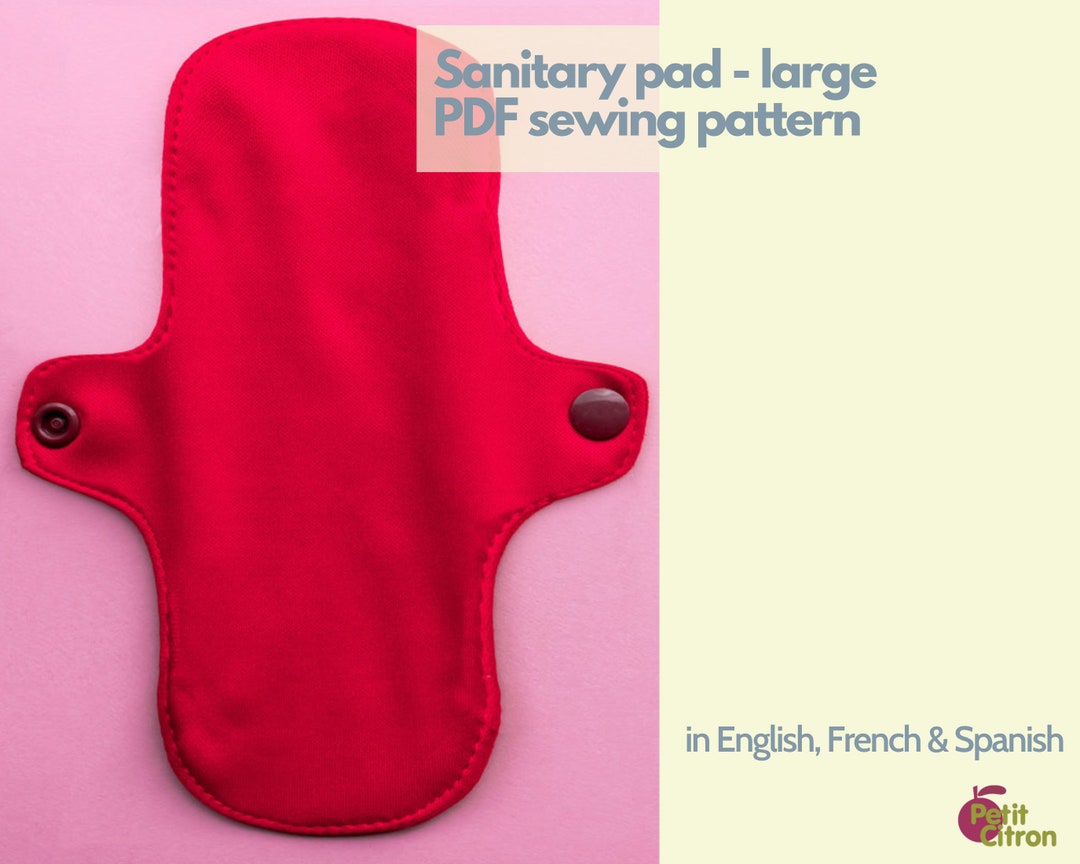 Sanitary Pad Sewing Pattern - Large - PDF Instantané - Etsy