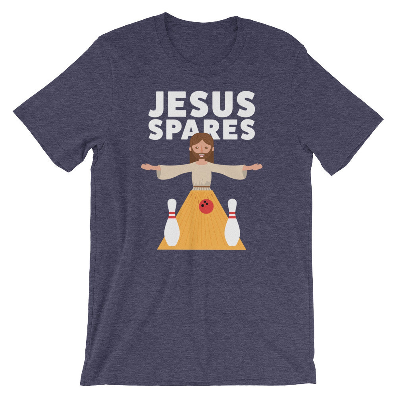 Funny Bowling T-shirt Jesus Spares - Etsy
