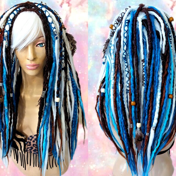 White Dread Wig - Etsy