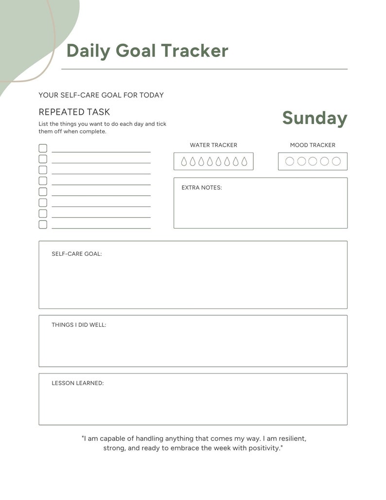 Self-care Planner: Daily Rituals, Mindfulness, Gratitude (PDF) - Etsy