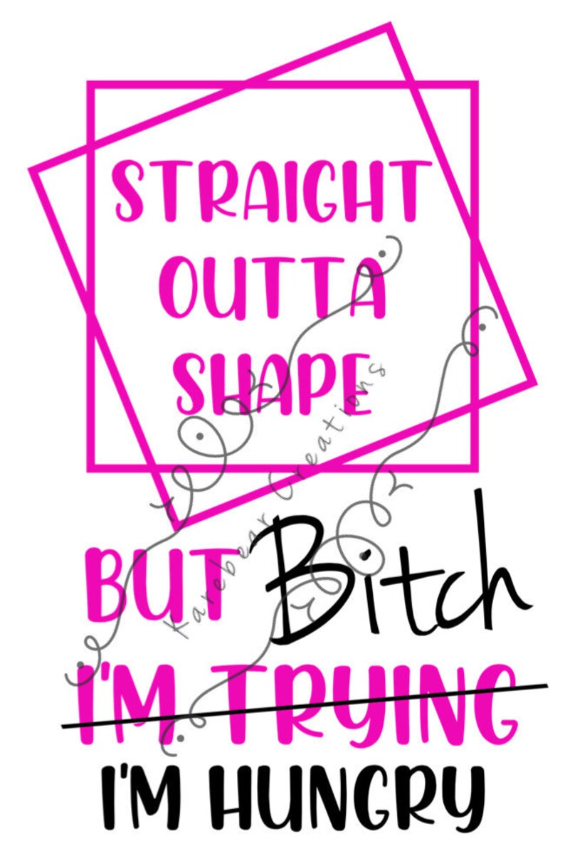 Straight Outta Shape SVG - Etsy