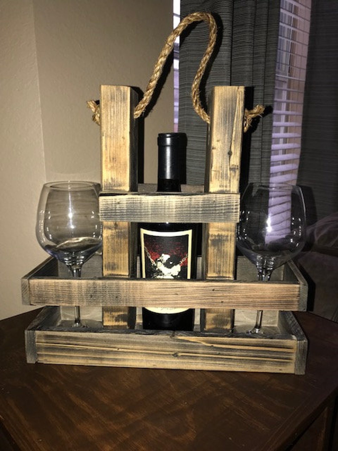 Wine / Whiskey Caddy - Etsy