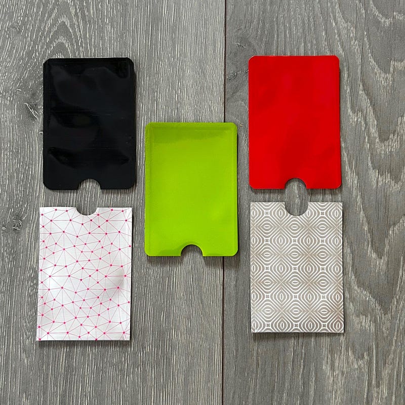Rfid Sleeve Card Holder - Etsy UK