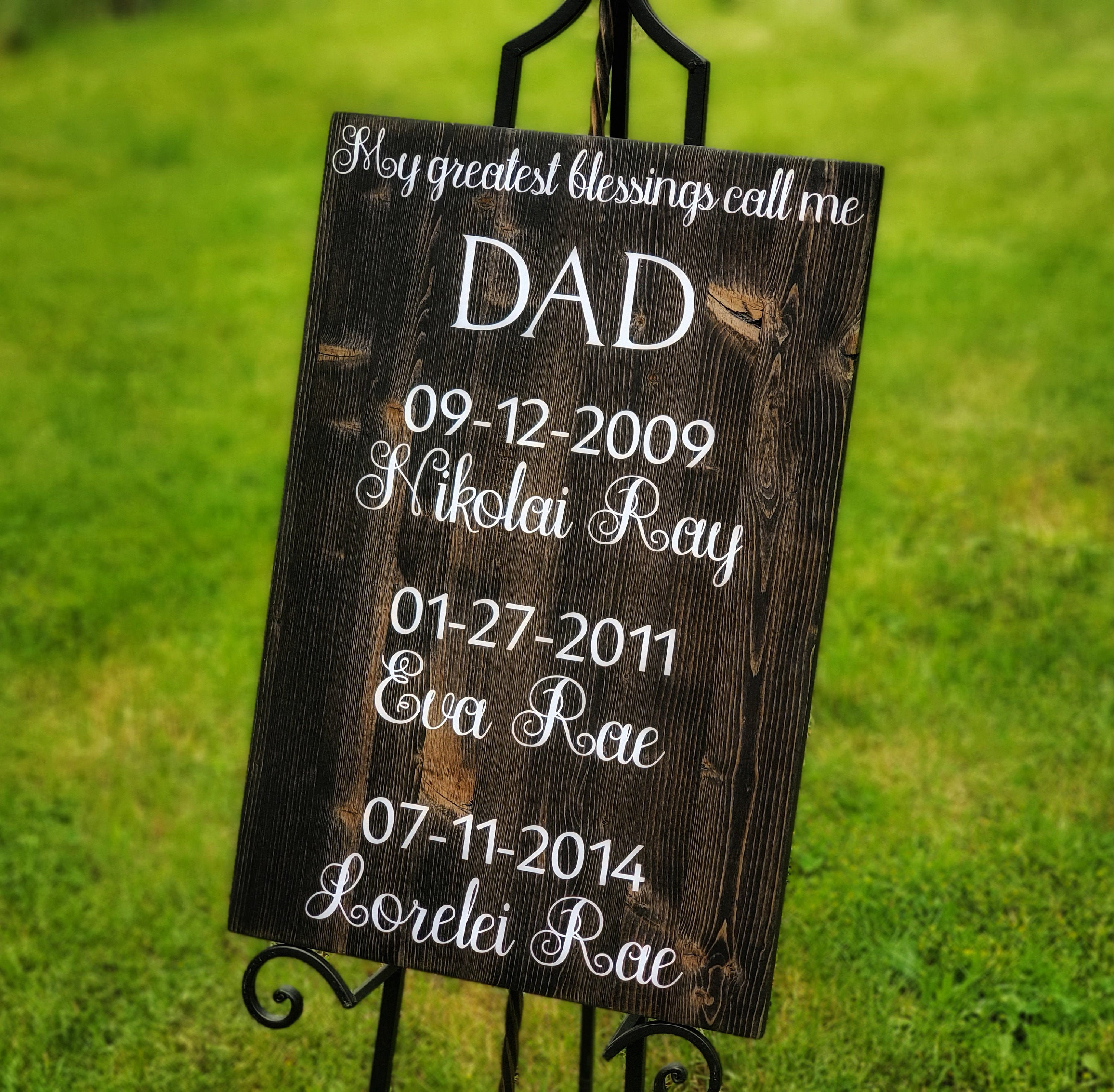 Father's Blessings Sign/father's Day Sign/ Father's Day Gift ...