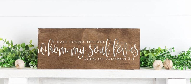 Song of Solomon/i Have Found the One/whom My Soul Loves/3:4 - Etsy