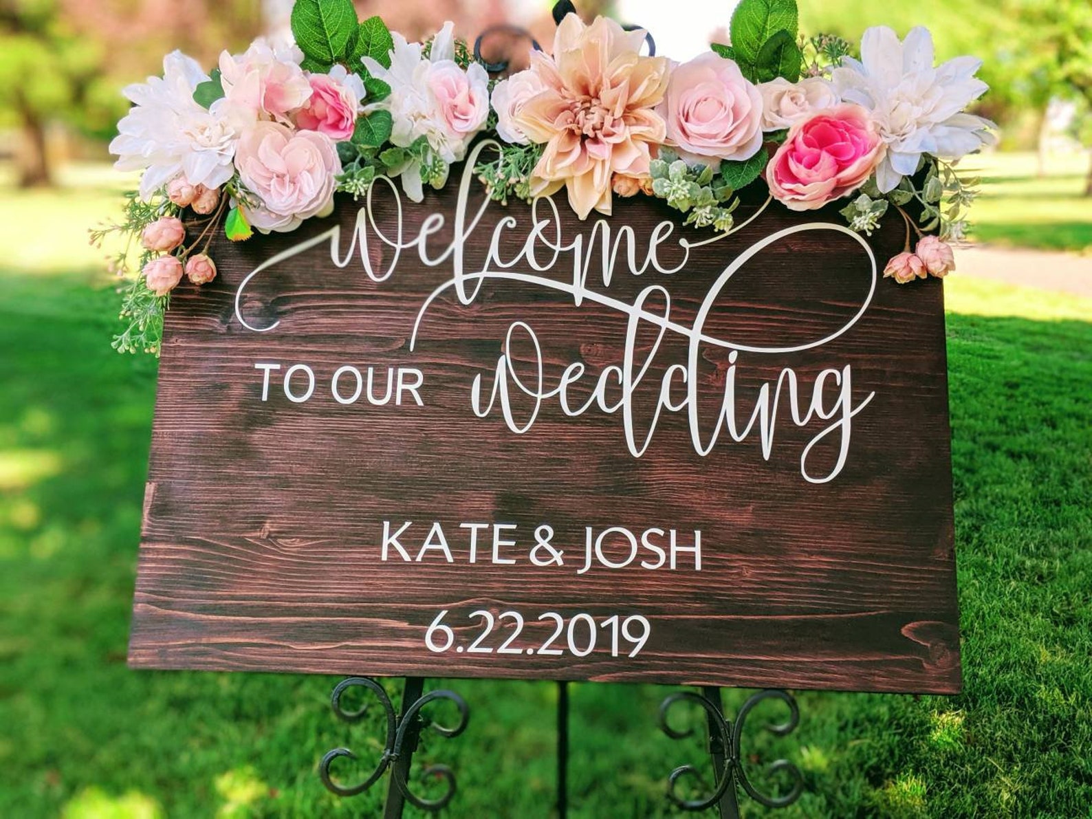 Welcome to Our Wedding/custom Wedding Sign/personalized - Etsy