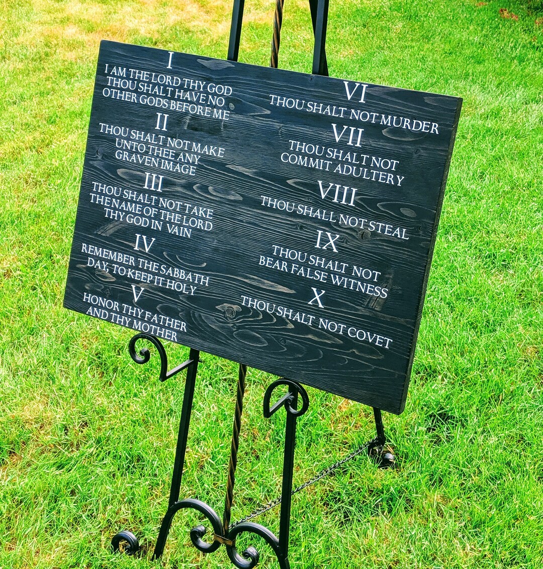 Ten Commandments Sign/decalogue Sign/deuteronomy Sign/exodus Sign ...