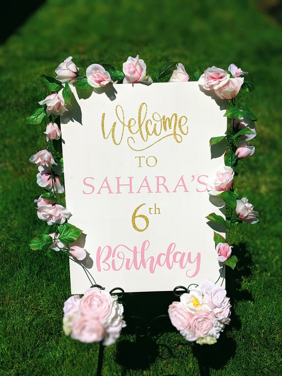 Birthday Party Sign/personalized Birthday Sign/ Custom | Etsy