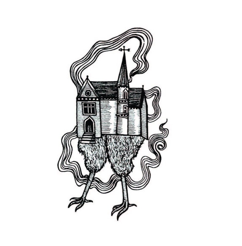 Baba Yaga House Print - Etsy