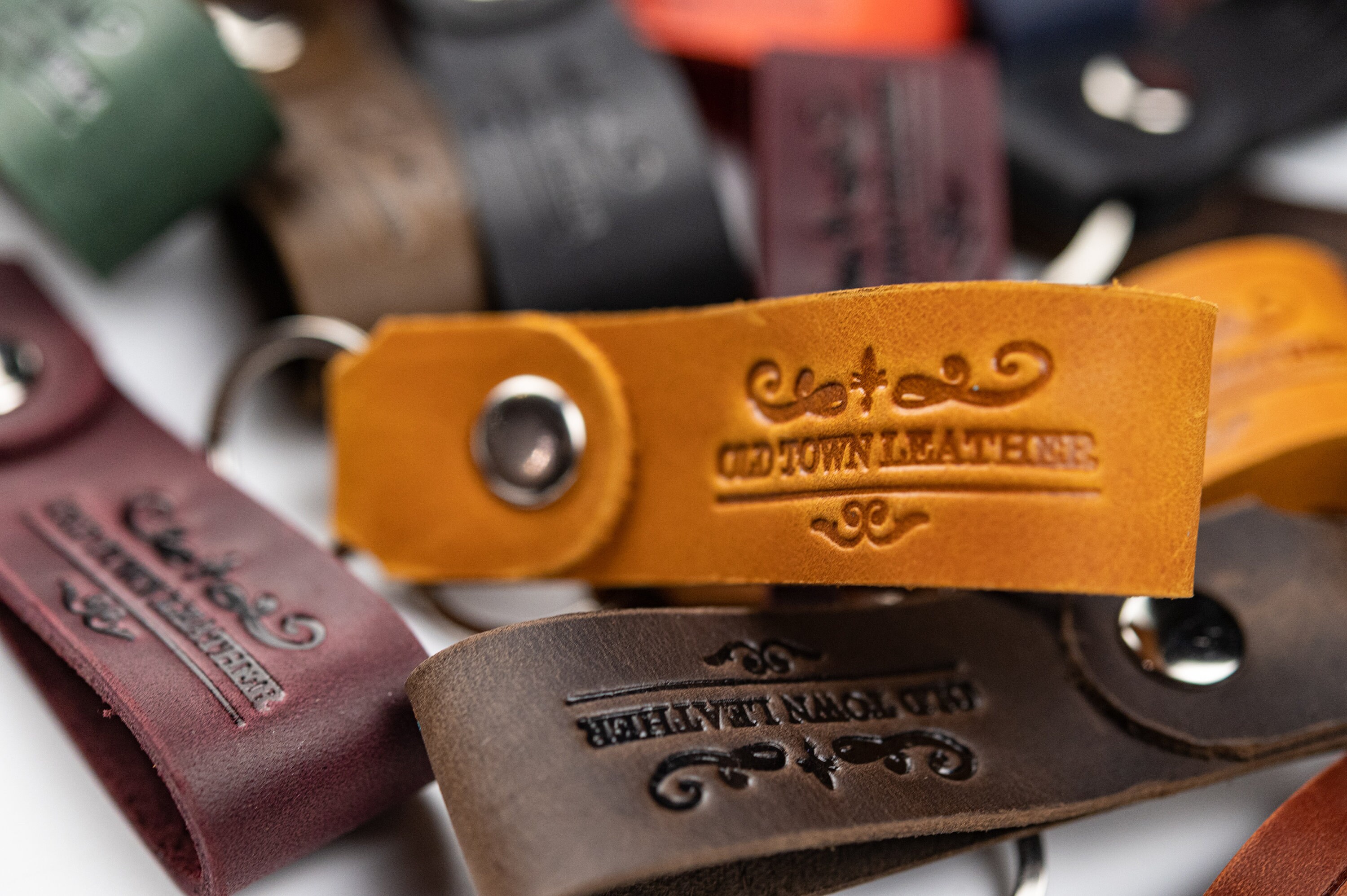 Leather Keychain Keyring Personalized Keychain Gift for | Etsy