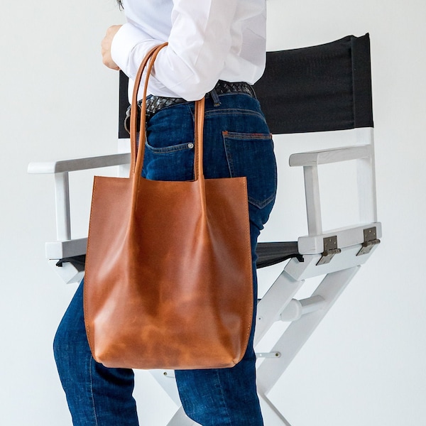 Unlined Leather Bag - Etsy