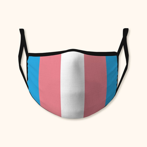 Trans Flag Mask - Etsy
