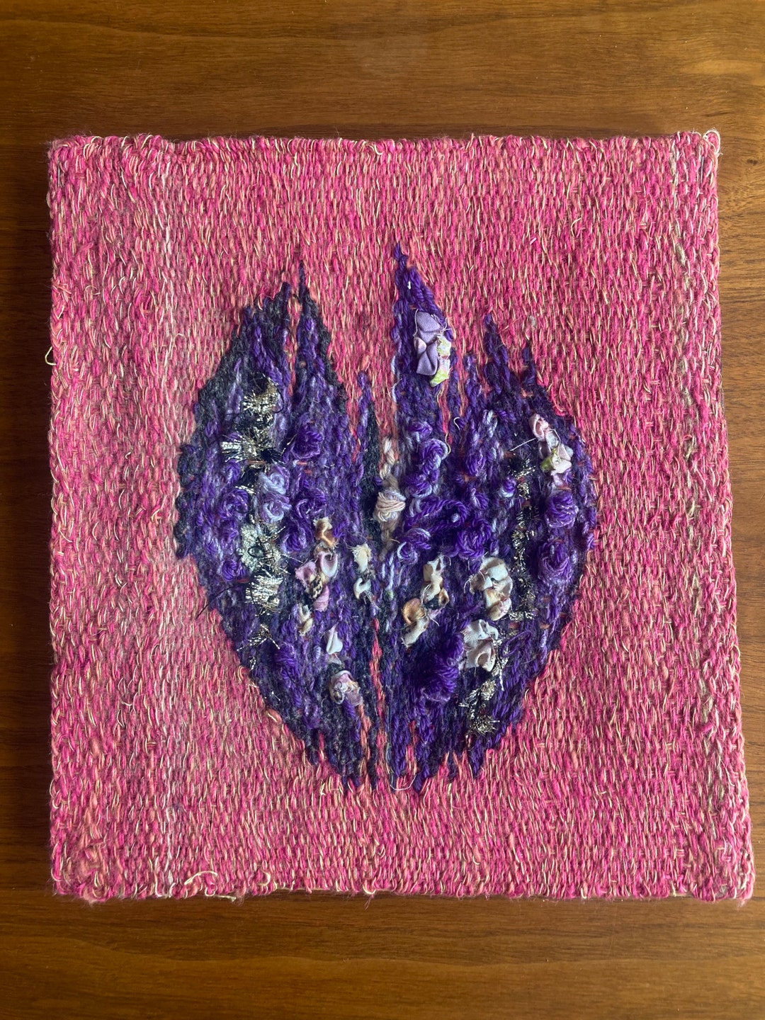 Vintage Textile Painting by Ann Faith Ell - Titled Pomegranate From ...